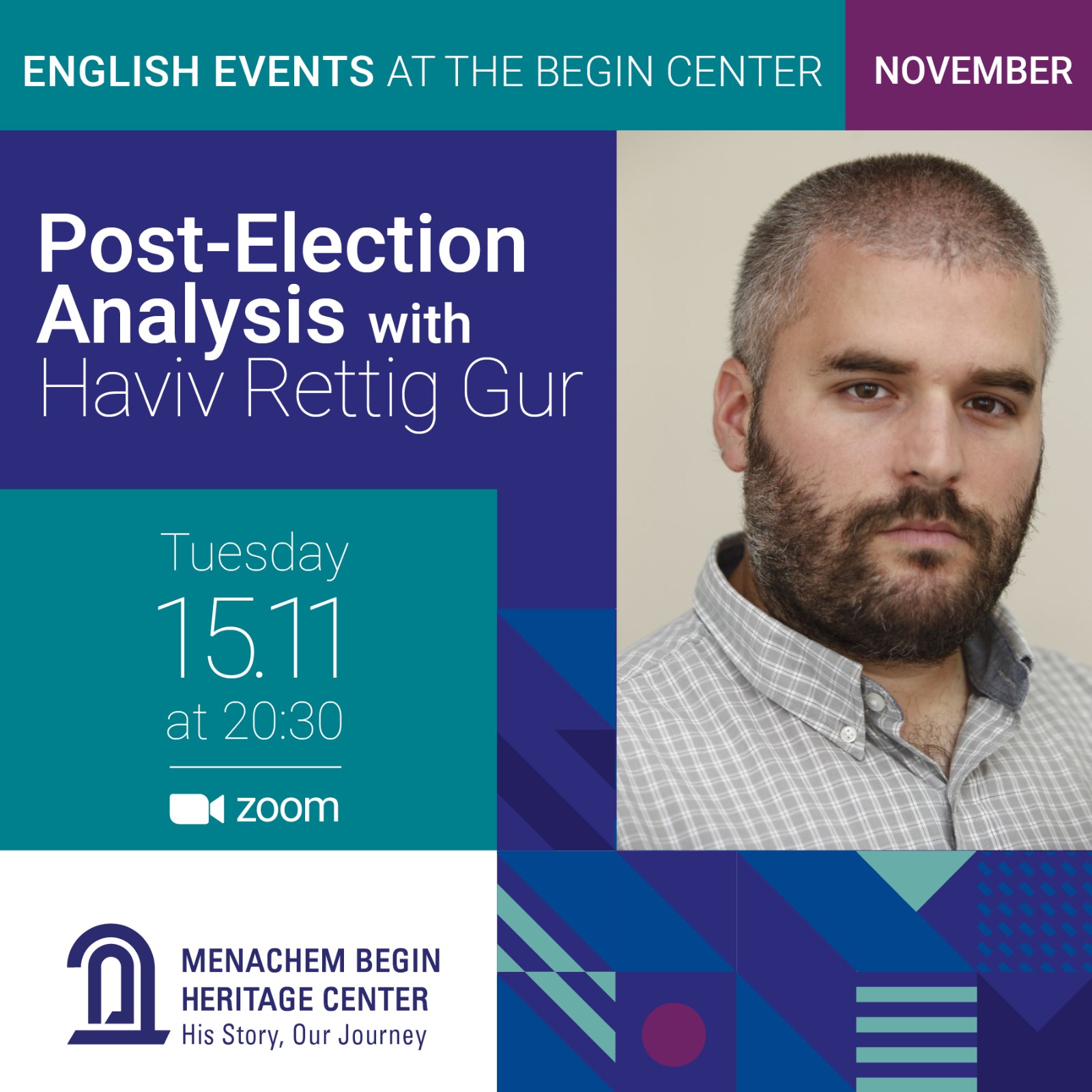 Post-Election Analysis with Haviv Rettig Gur - מרכז מורשת מנחם בגין